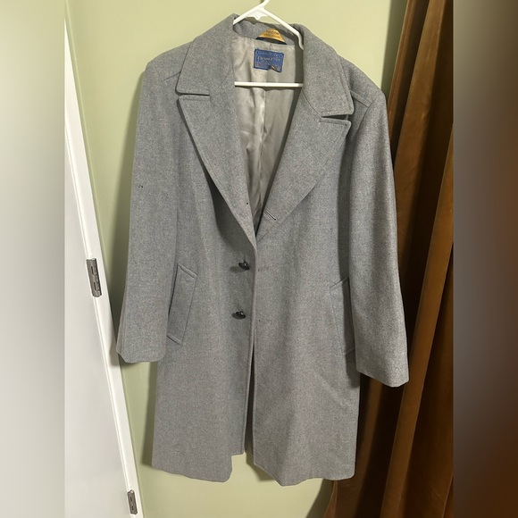 Pendleton | Jackets & Coats | Vintage Pendleton Wool Coat Grey Size 4 | Poshmark